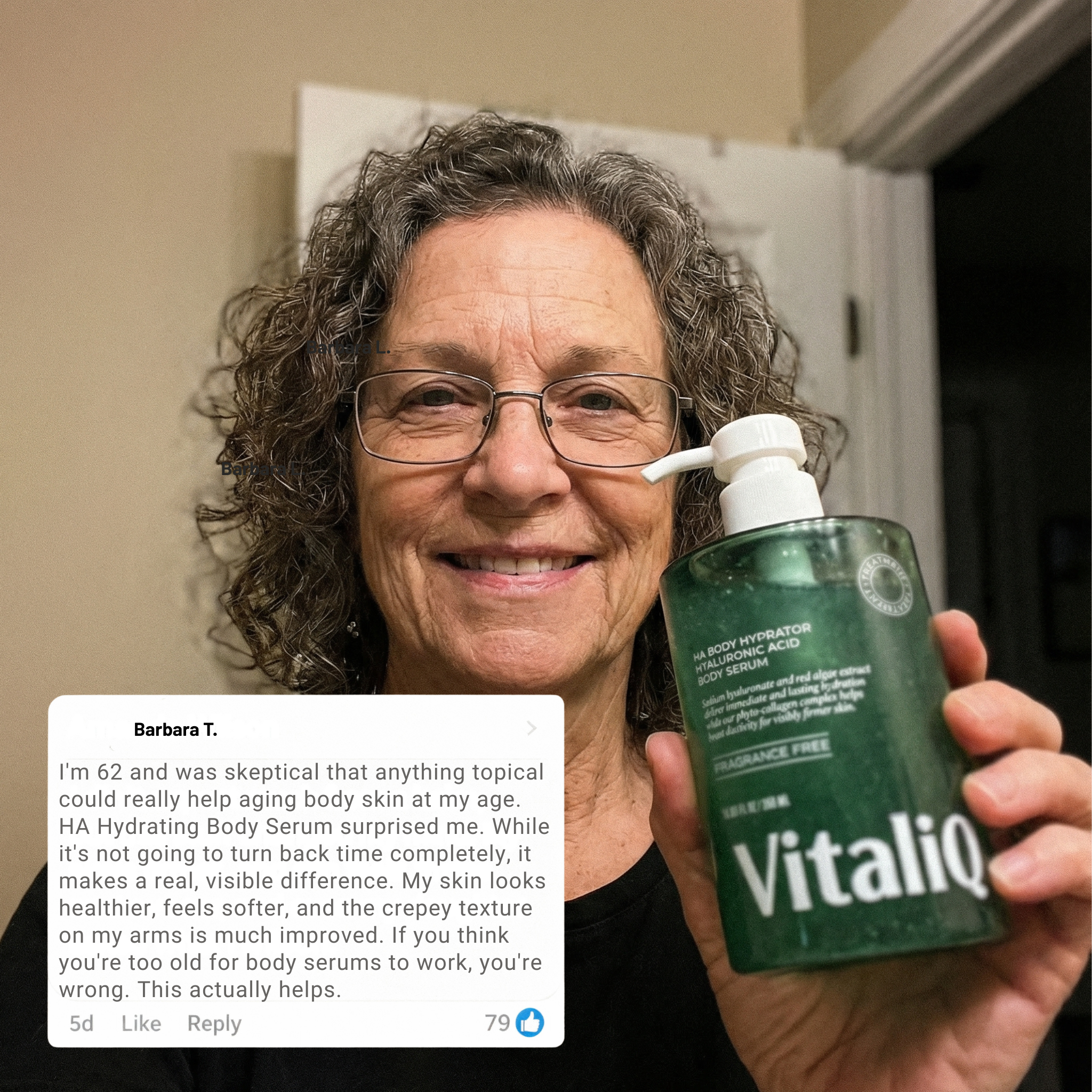 HA Hydrating Body Serum - Crepey Arms Formula – VitaliQ